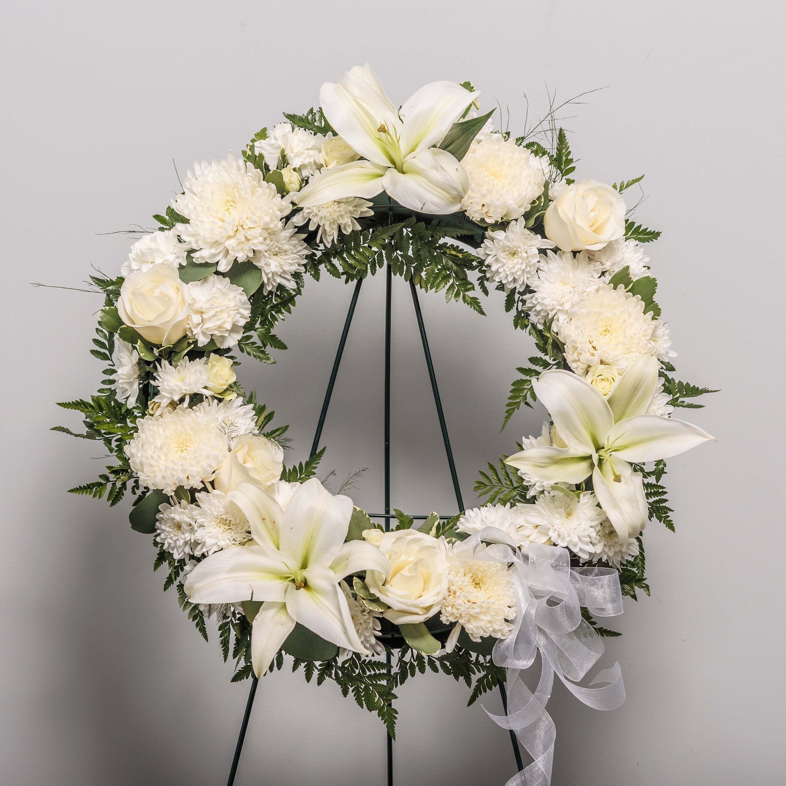 Graceful in White Wreath Spray | Boulevard Flower Gardens